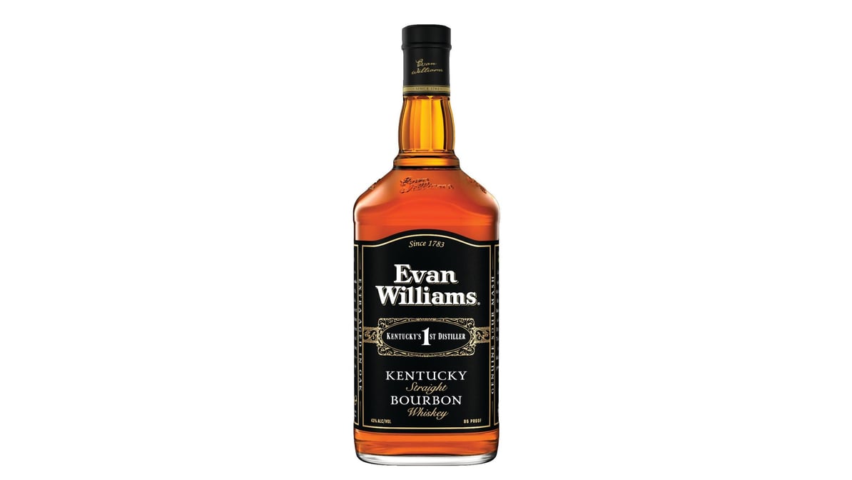 Evan Williams 86 Proof Kentucky Straight Bourbon Whiskey Bottle (1.75 L ...
